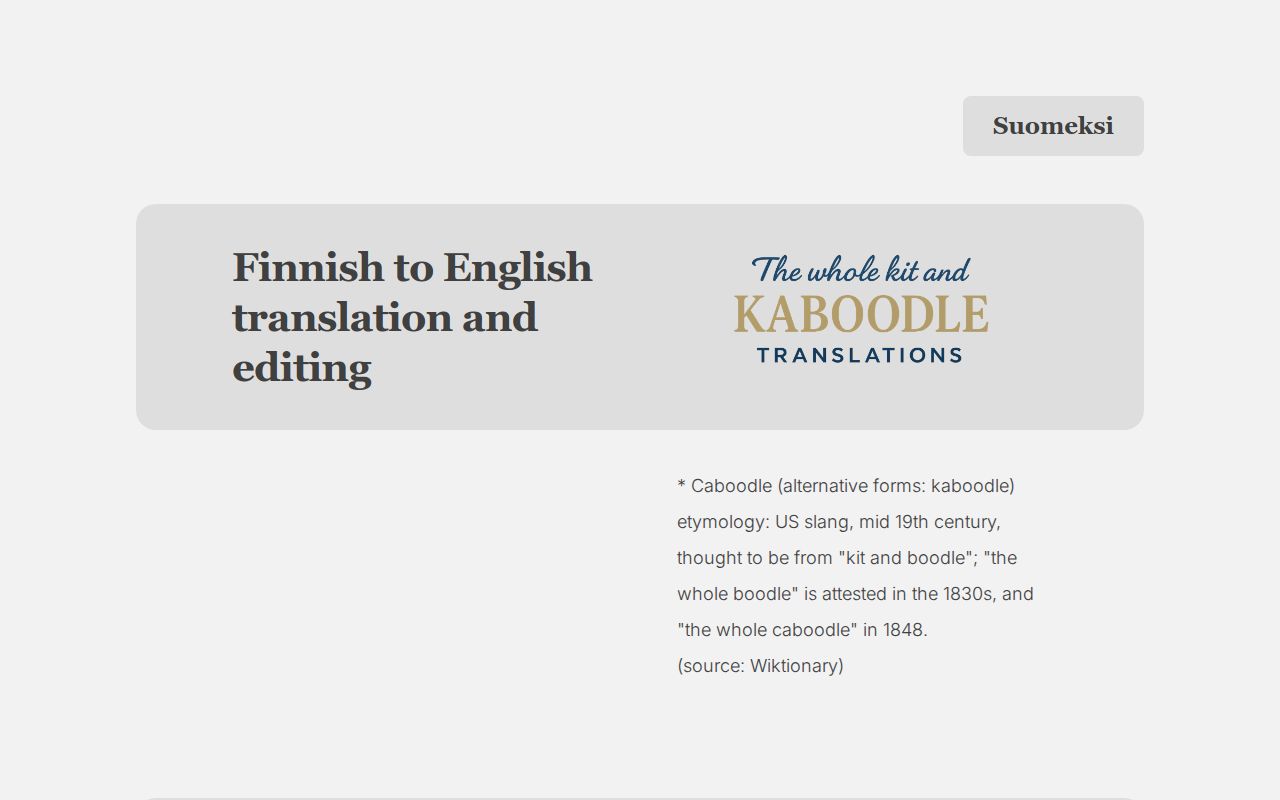 Kaboodle Translations